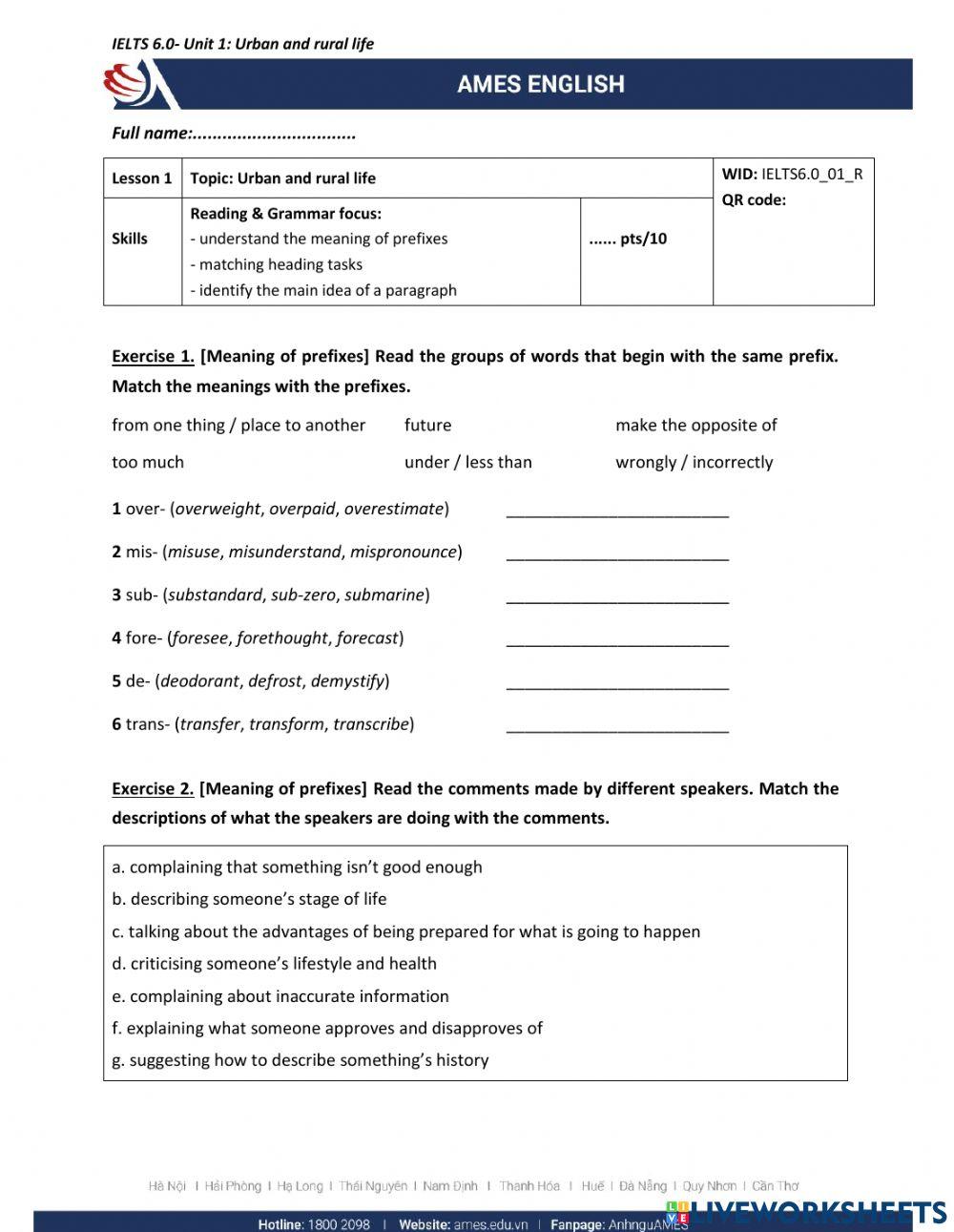 Ms3-r-ws-u1 worksheet | Live Worksheets