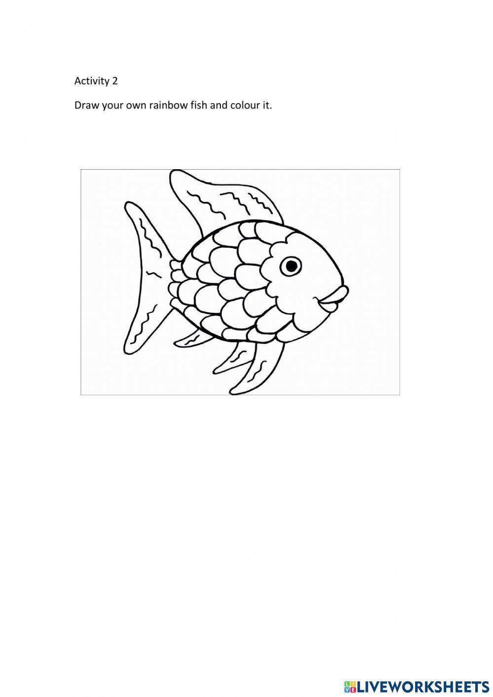 Rainbow Fish Story 2675997 | Asfrancis | Live Worksheets
