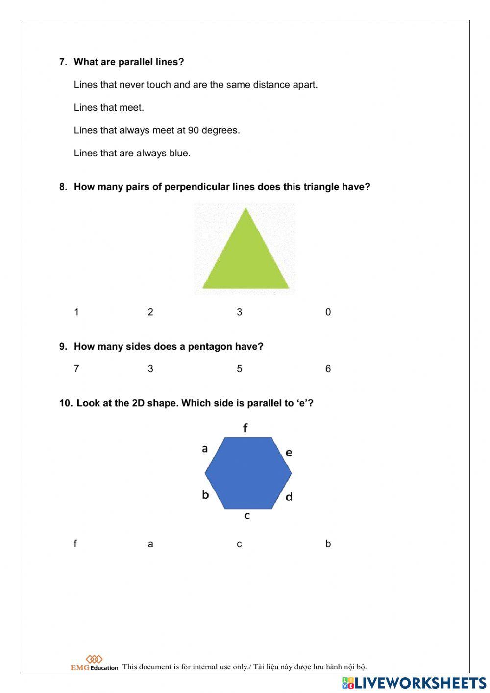 EMG PRACTICE TEASTA - GRADE 4 online exercise for | Live Worksheets