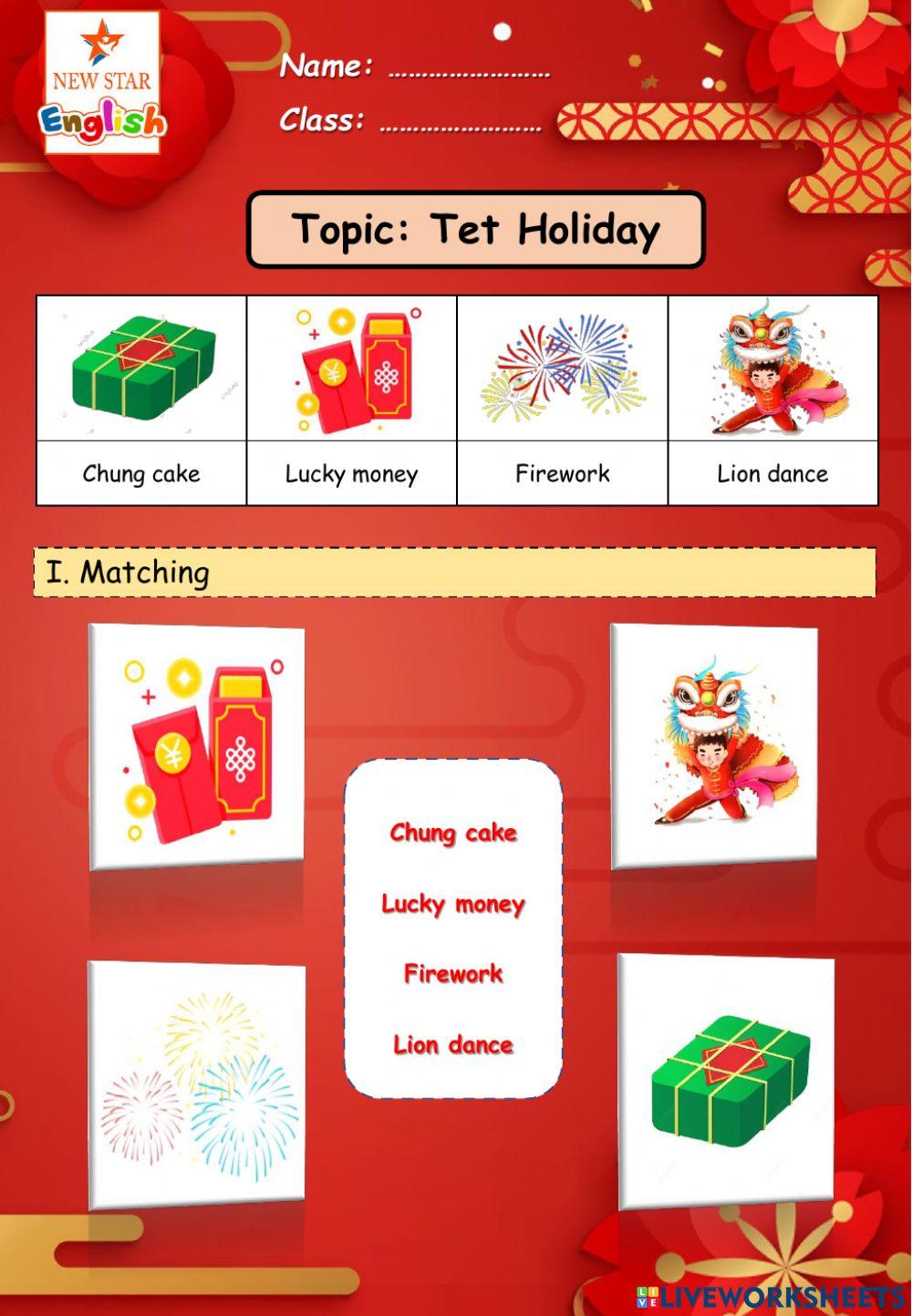 Tết Holiday REA… | Free Interactive Worksheets | 1796764