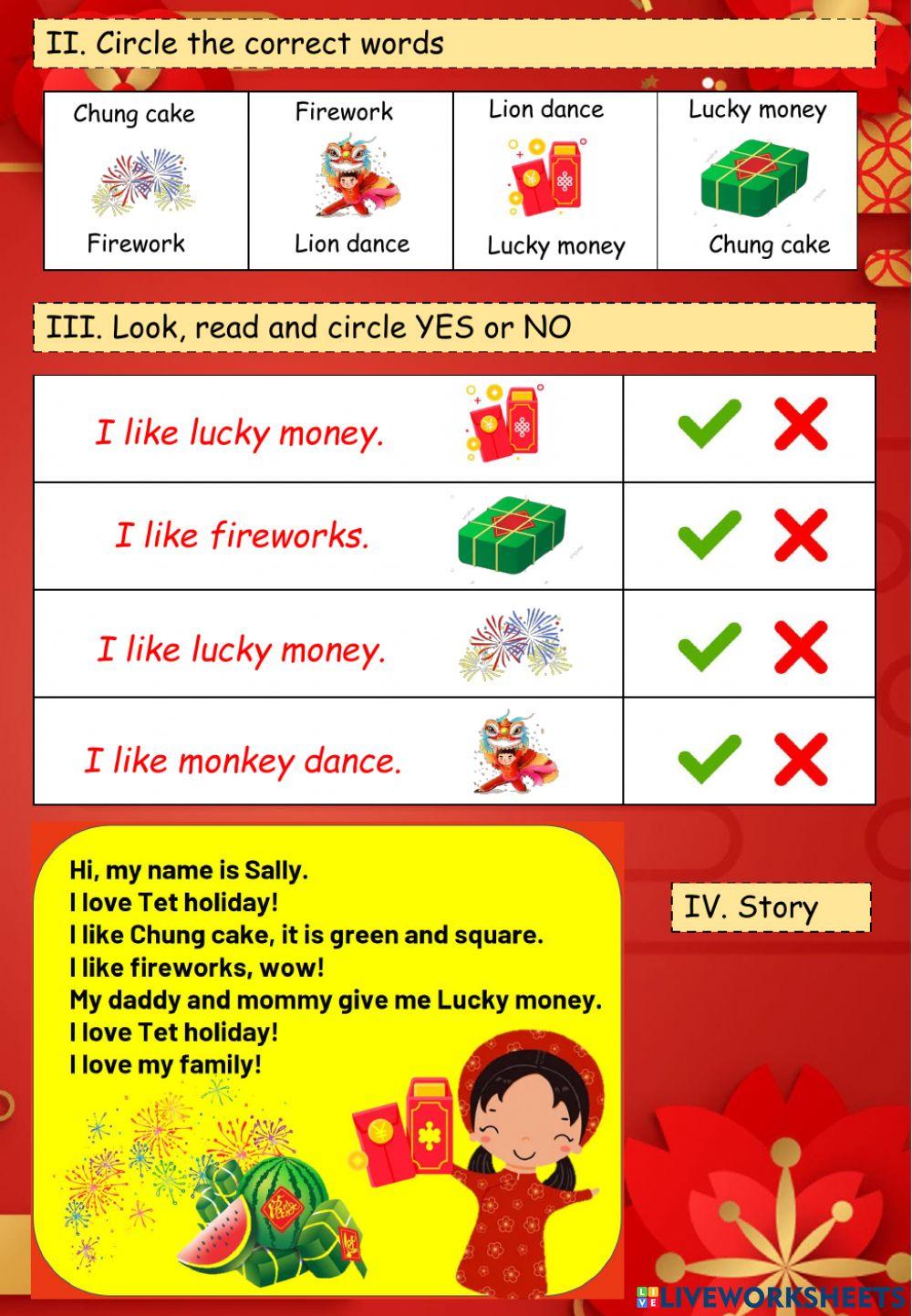 Tết Holiday REA… | Free Interactive Worksheets | 1796764