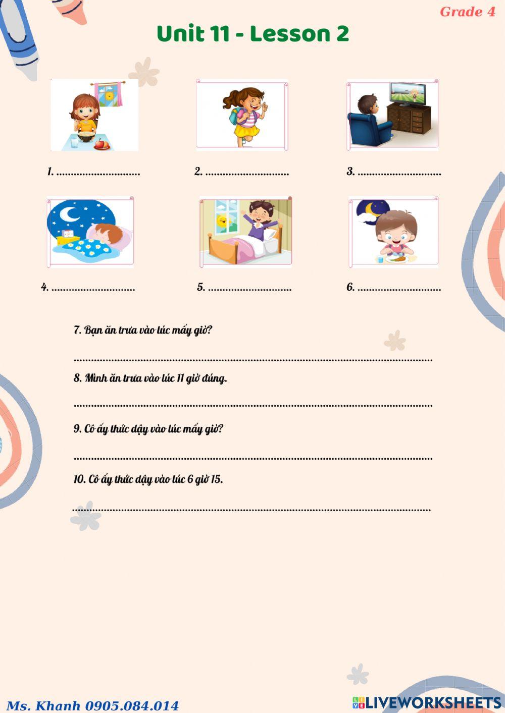 Unit 11 Lesson 2 worksheet | Live Worksheets