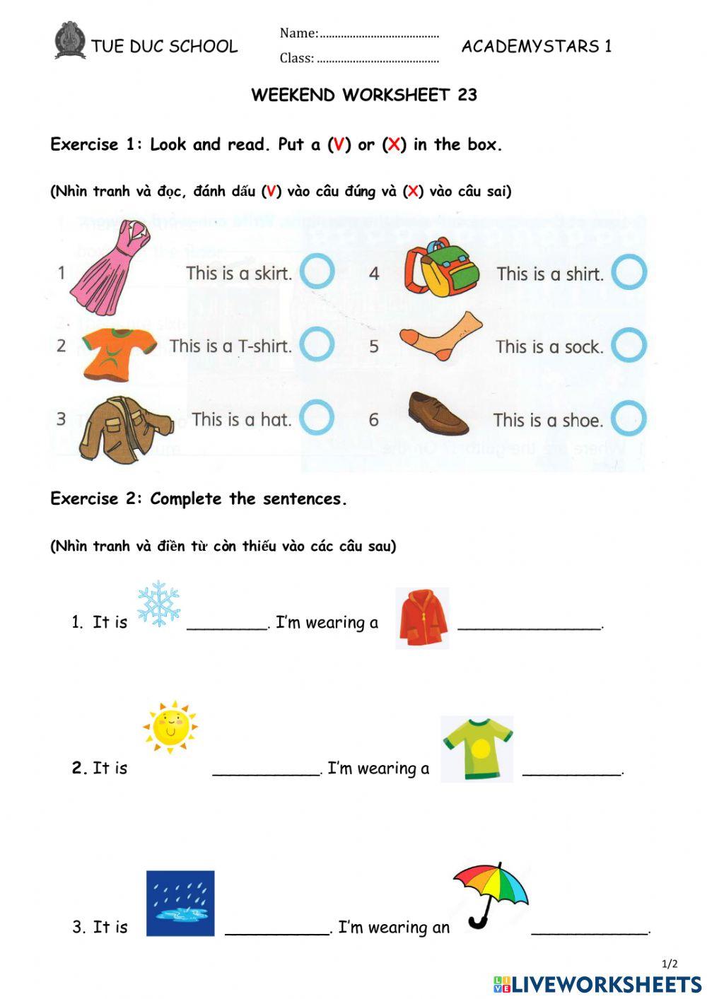 PCT 23-Grade 2 worksheet | Live Worksheets