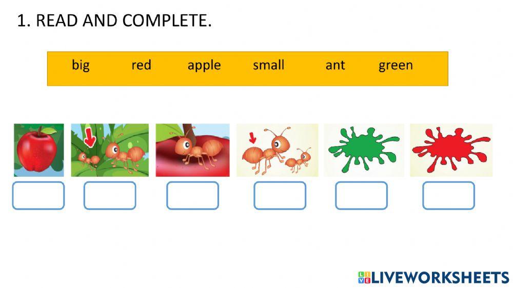 Letter A online worksheet for grade 1 | Live Worksheets