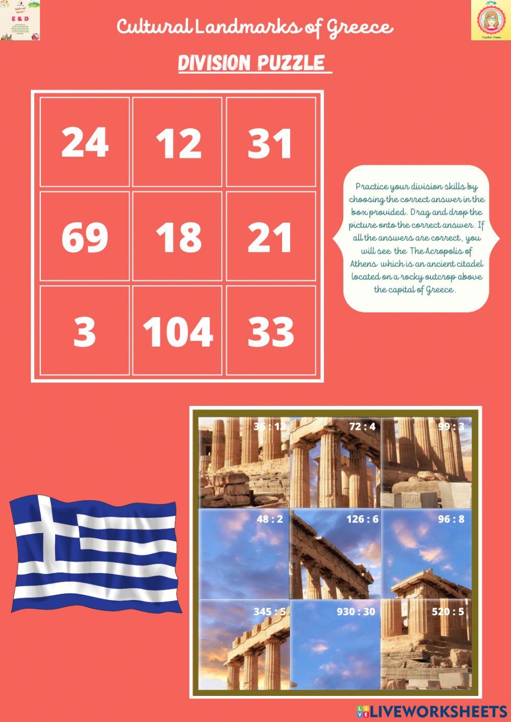 Division online exercise for Fourth Grade | Live Worksheets