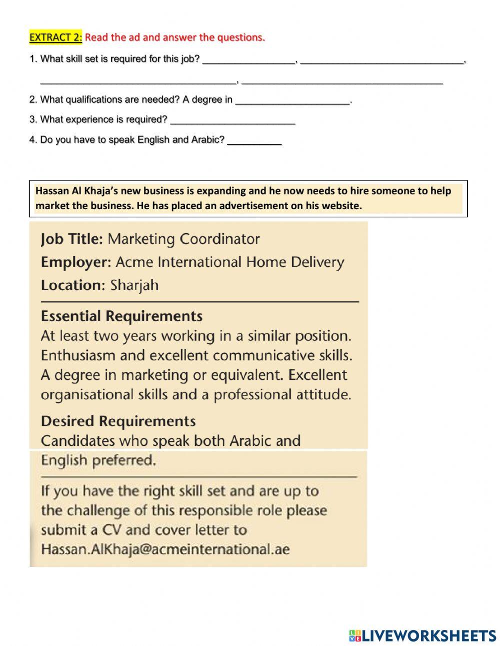 Brand You | Free Interactive Worksheets | 1798000