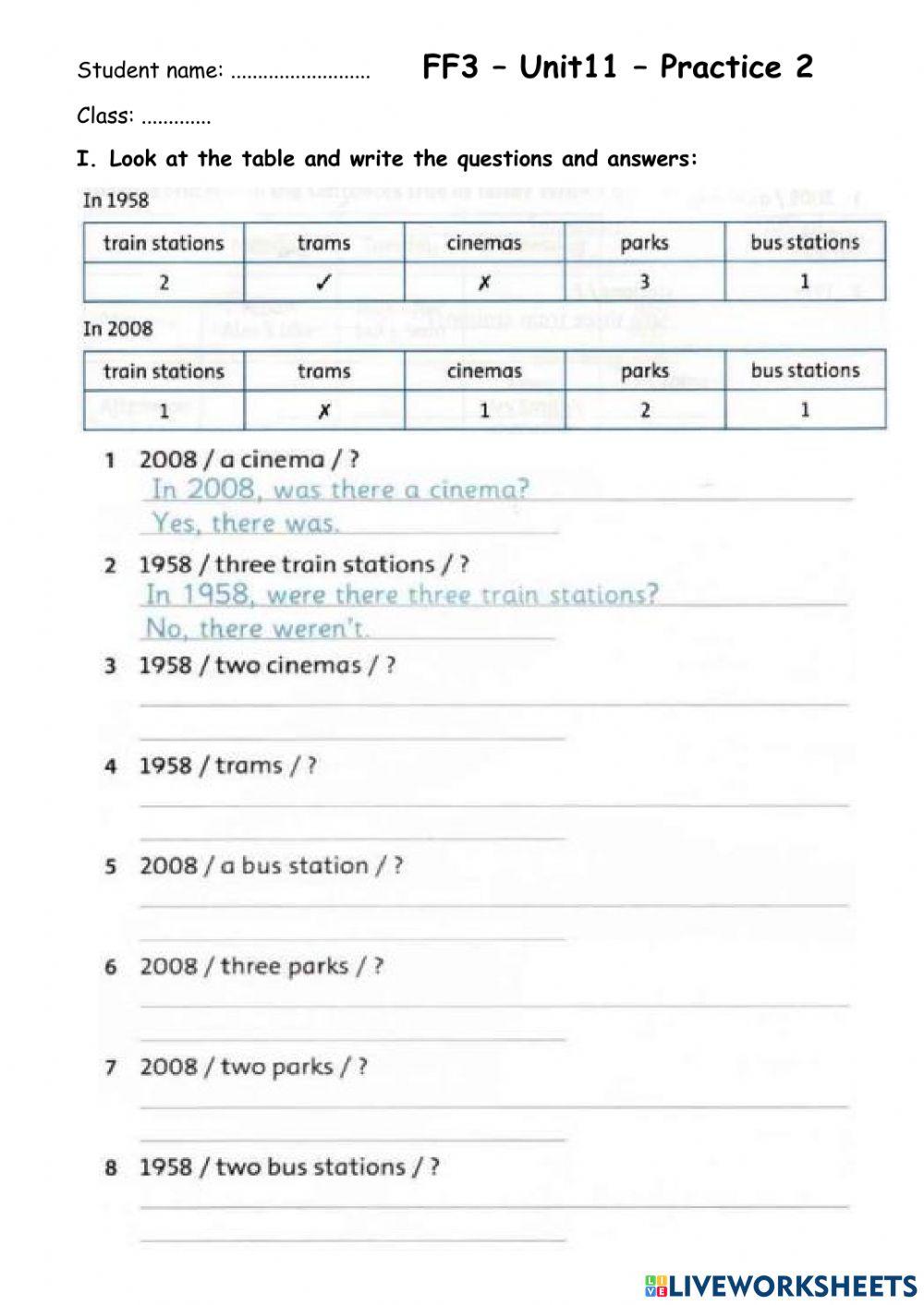 FF3 - Unit 11 - Practice 2 1798712 | Van Anh Nguyen