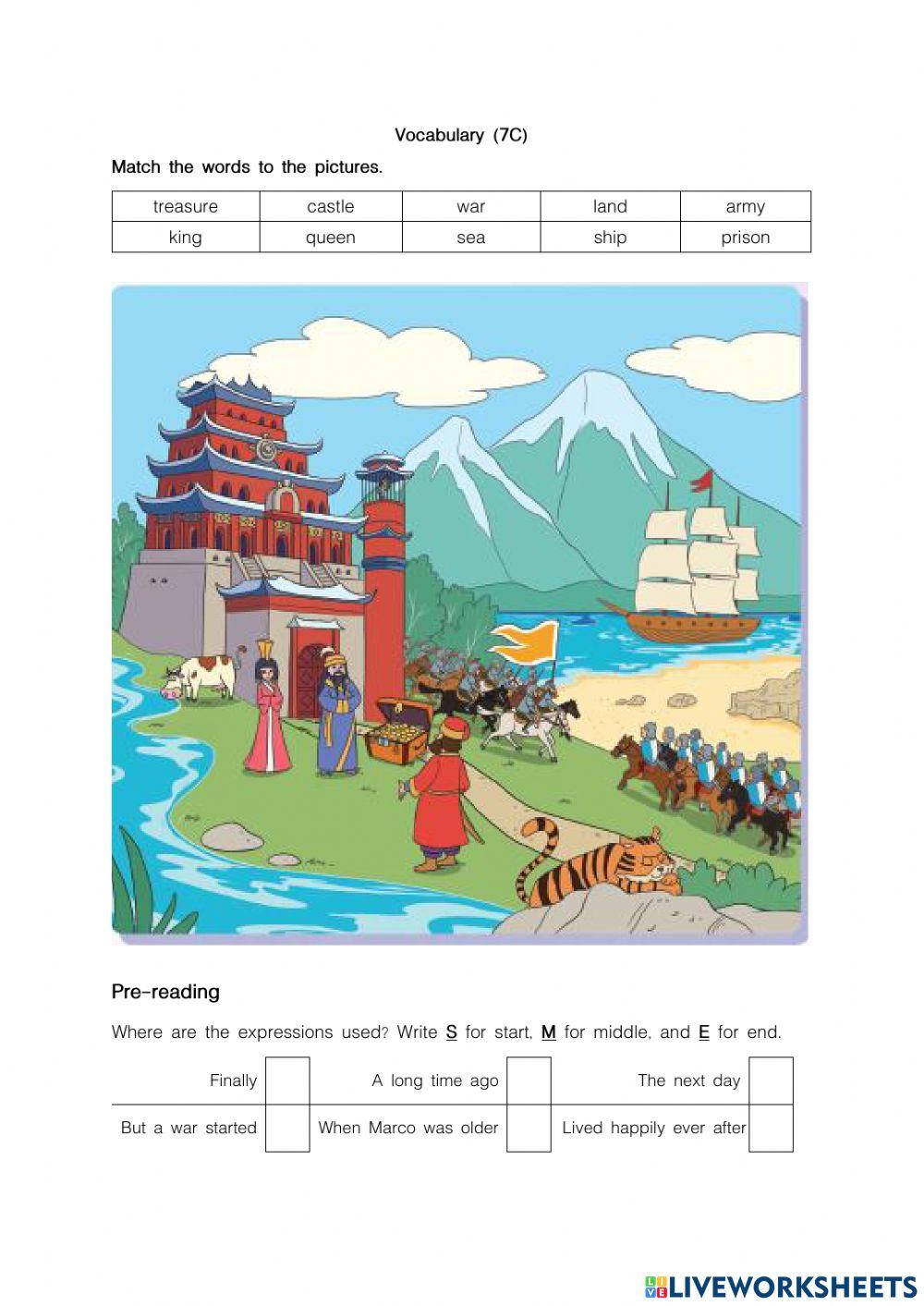 Vocabulary 7c Worksheet | Live Worksheets
