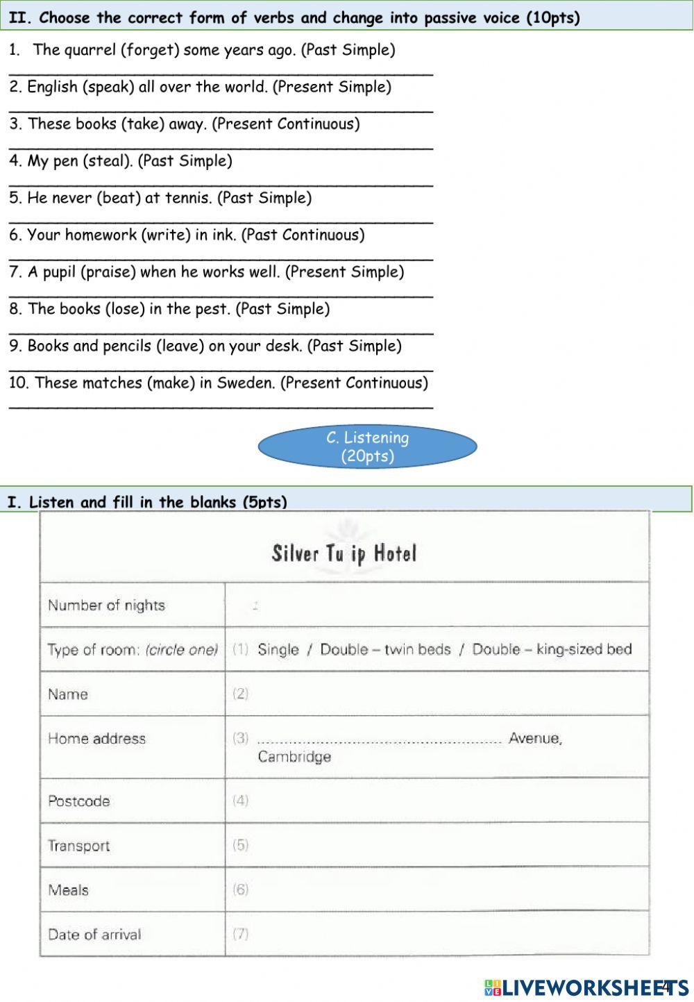 Online Test for Sam Classes worksheet | Live Worksheets