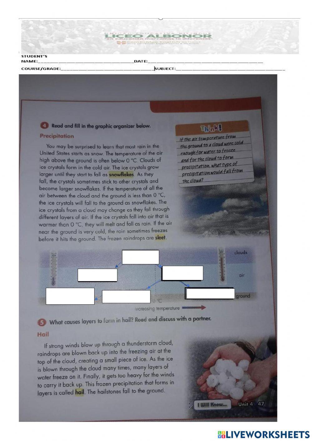 What is weather? | Free Interactive Worksheets | 1799391