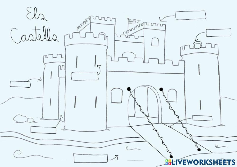 Els castells worksheet | Live Worksheets