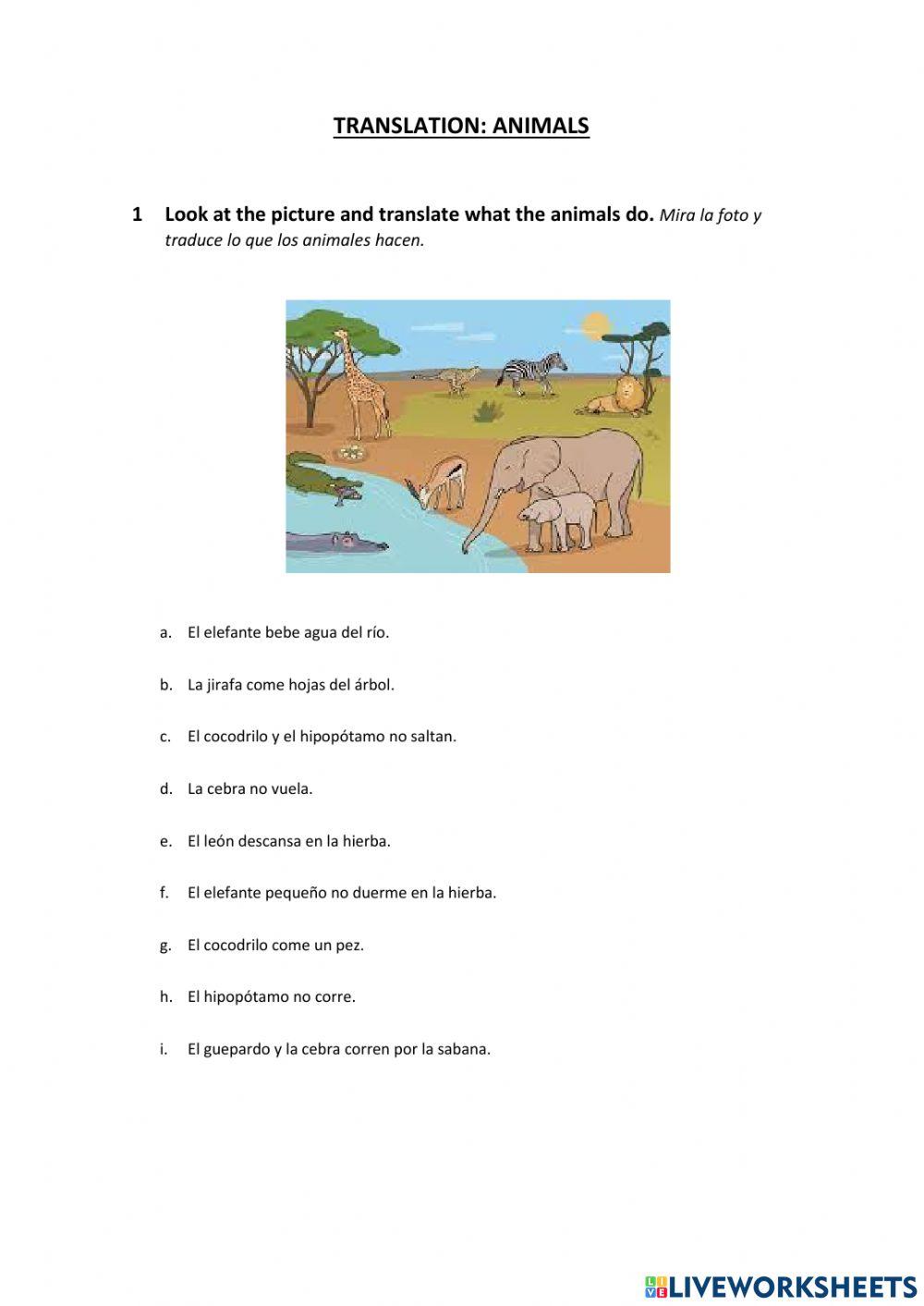 Translation - A… | Free Interactive Worksheets | 1800243