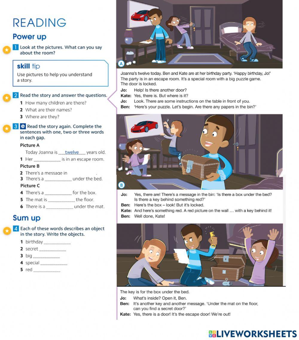 5281780 | Reading -Prepositions of place | María Fernanda