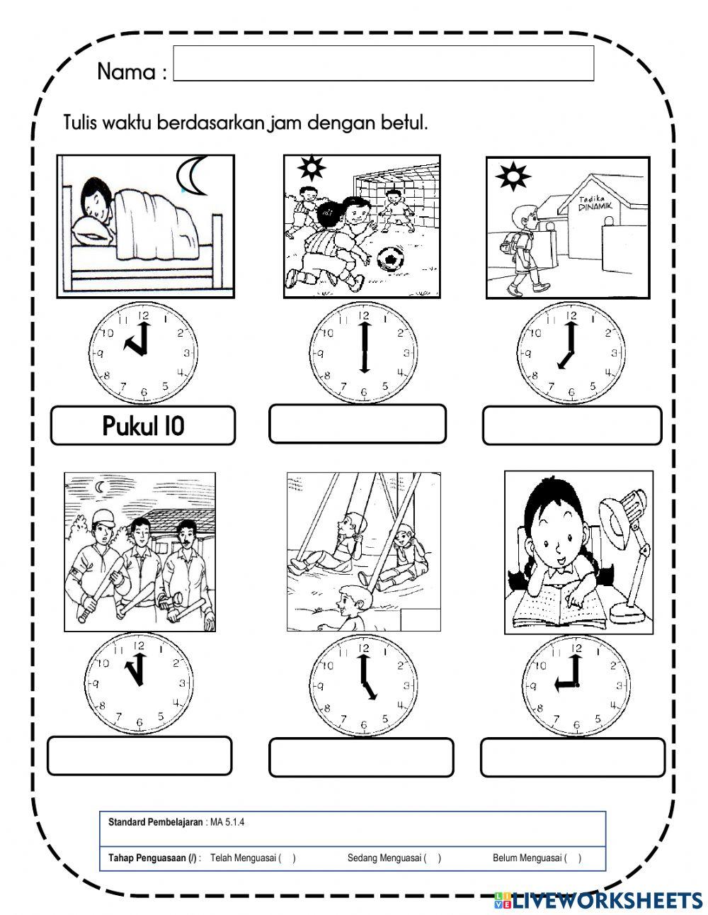 Prasekolah 1800745 | wan_hayazi | Live Worksheets
