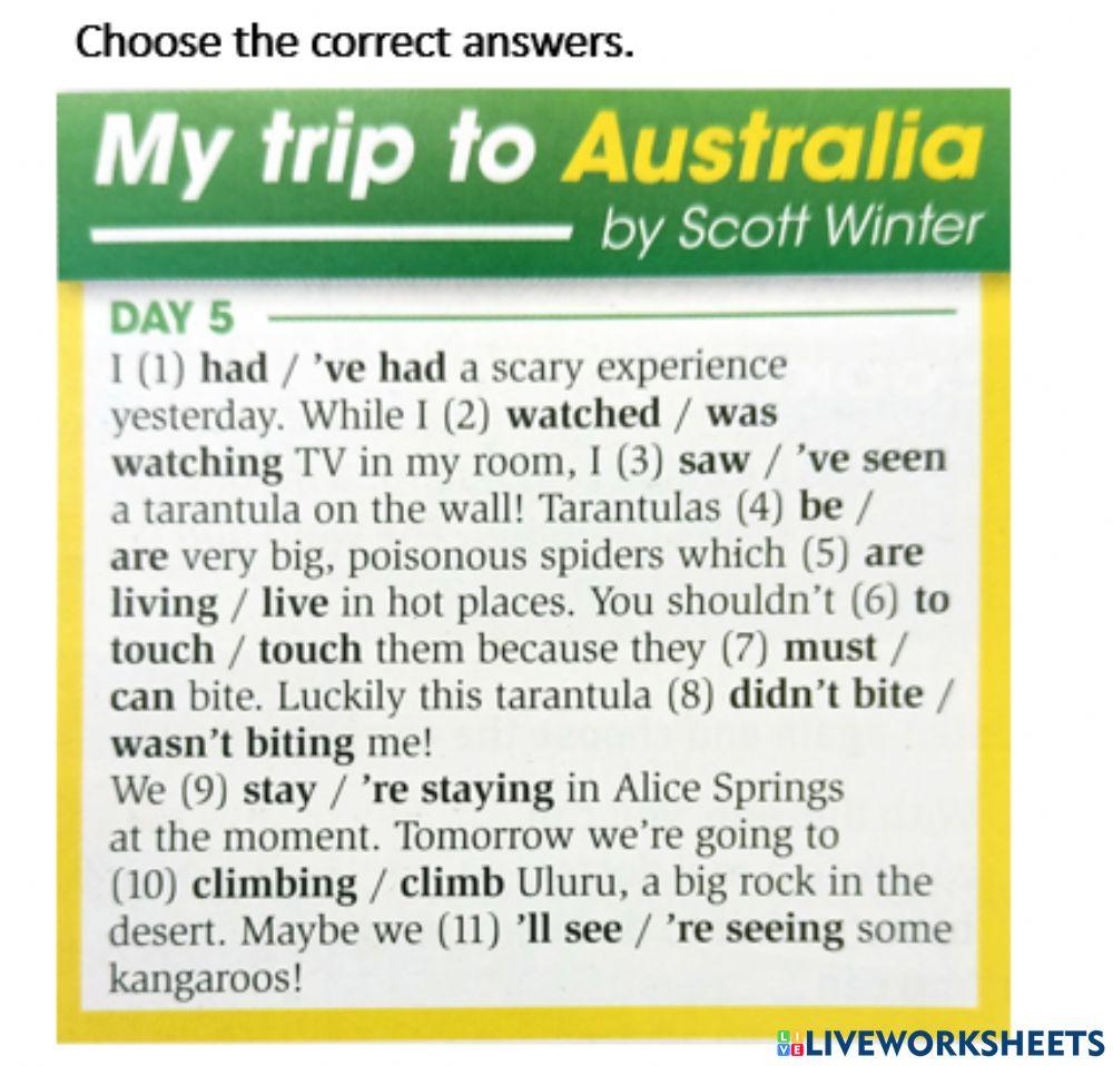 Form 2 : Tense Review online exercise for | Live Worksheets