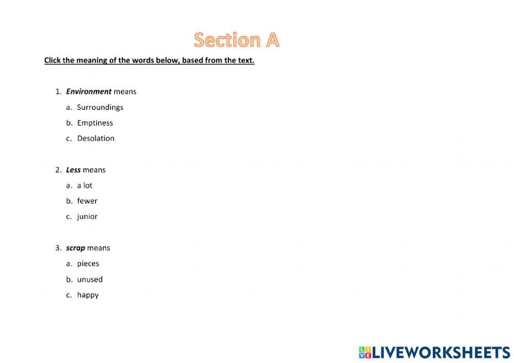 Leaflet Year 5 2022 worksheet | Live Worksheets