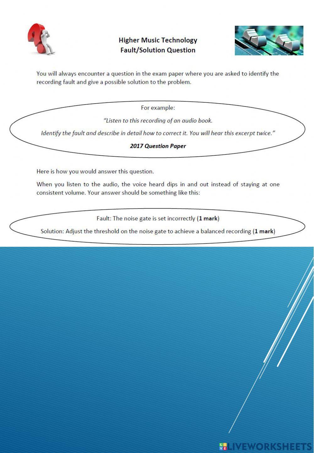 Higher Music Te… | Free Interactive Worksheets | 1802130