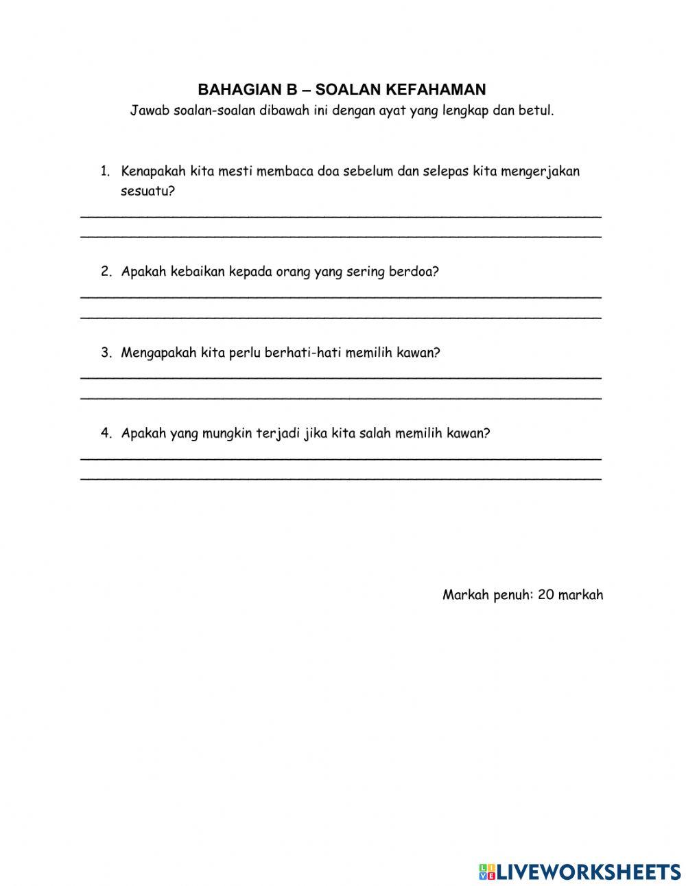 Memilih rakan sebaya dan amalan yang mulia 1802202