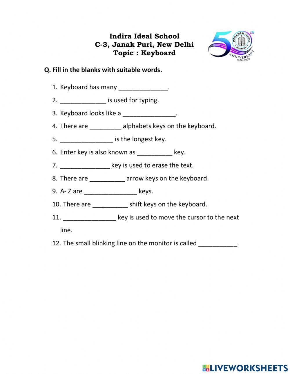 Computer | Free Interactive Worksheets | 1802959