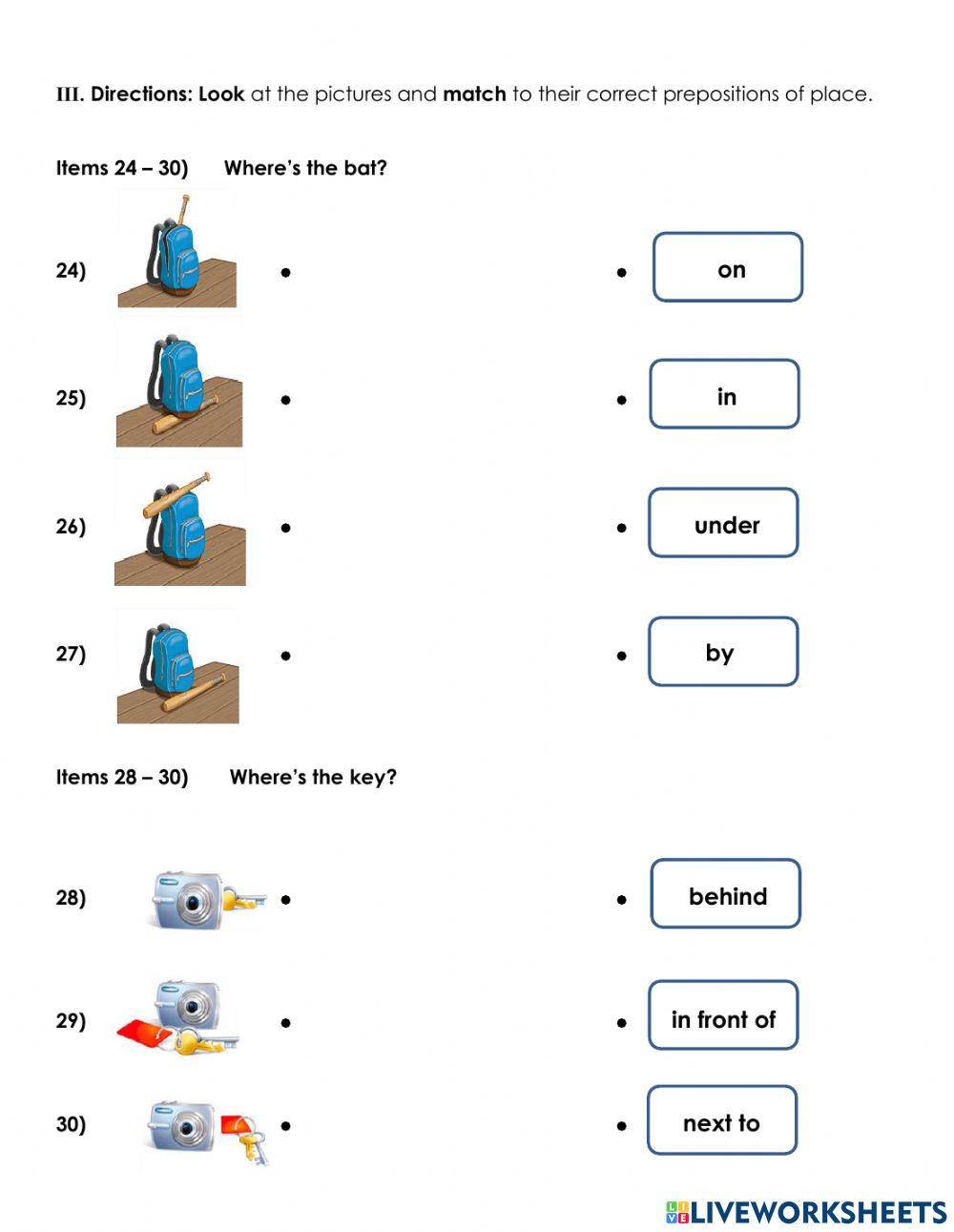 P2-1 english midterm test semester 2 worksheet | Live Worksheets