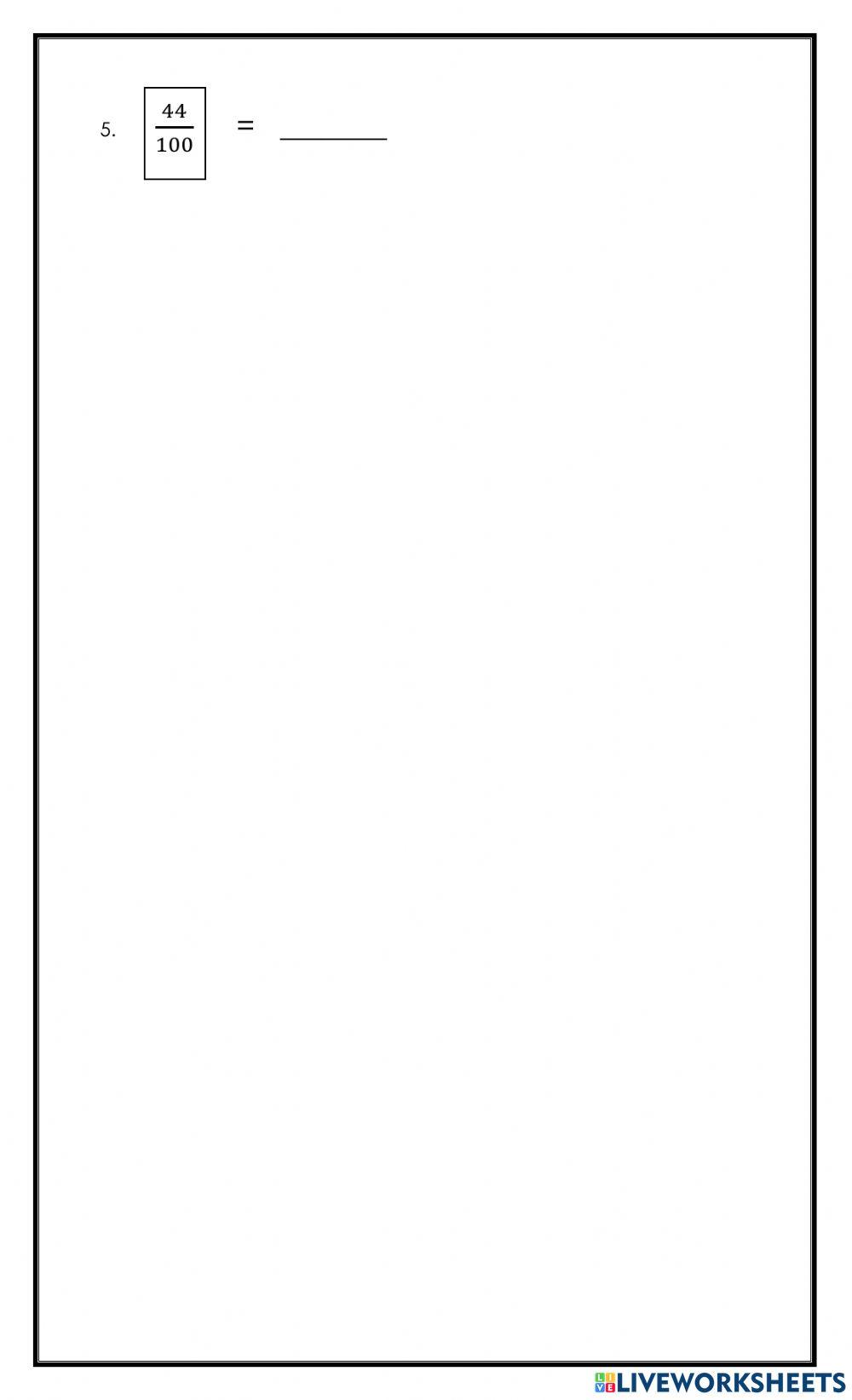 Mathematics online exercise for 4 | Live Worksheets