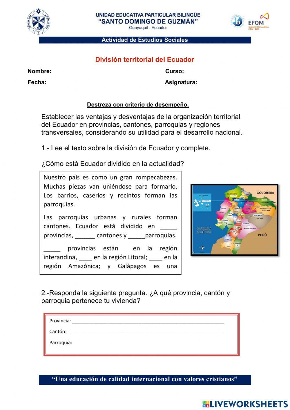 2681437 | División Territorial del Ecuador | Aolany