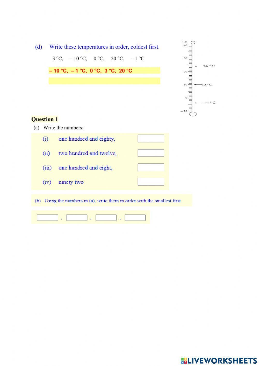 Unit 2 Section 1 : Place Value worksheet | Live Worksheets
