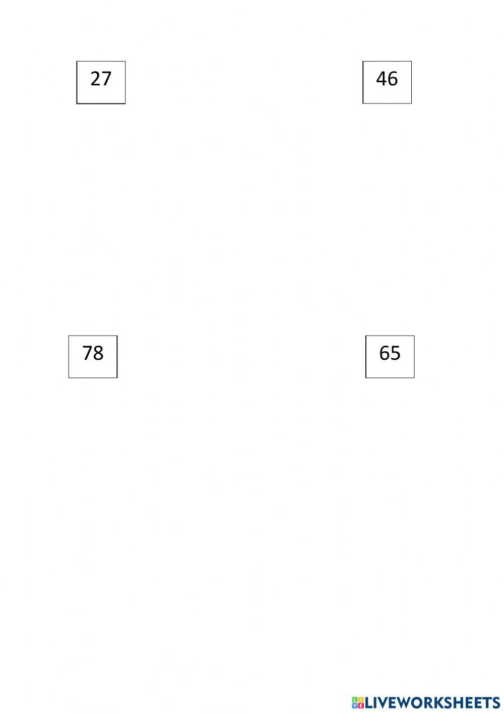 Doubling Numbers by Partition online exercise for | Live Worksheets