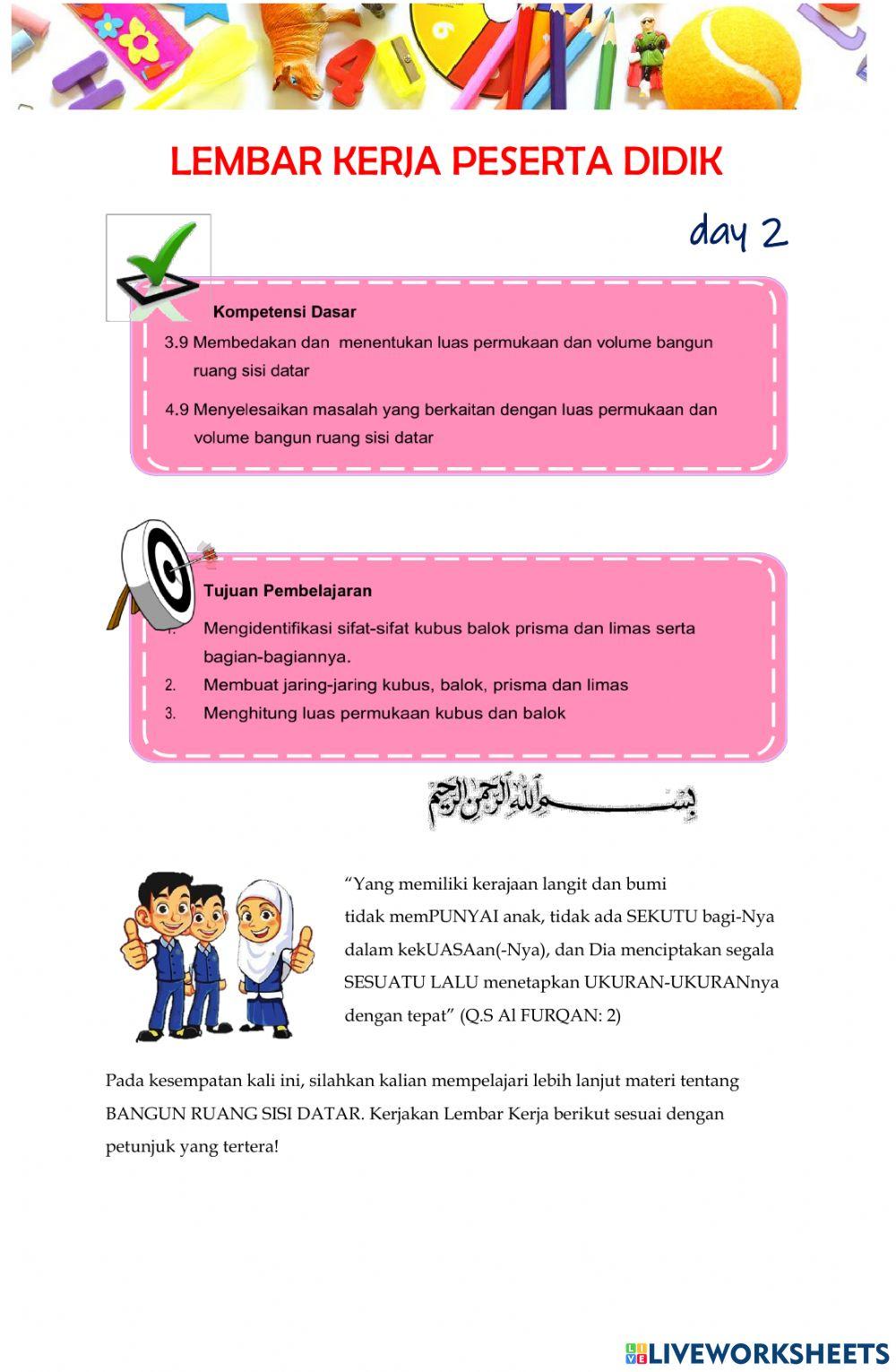 Lkpd brsd 2 worksheet | Live Worksheets