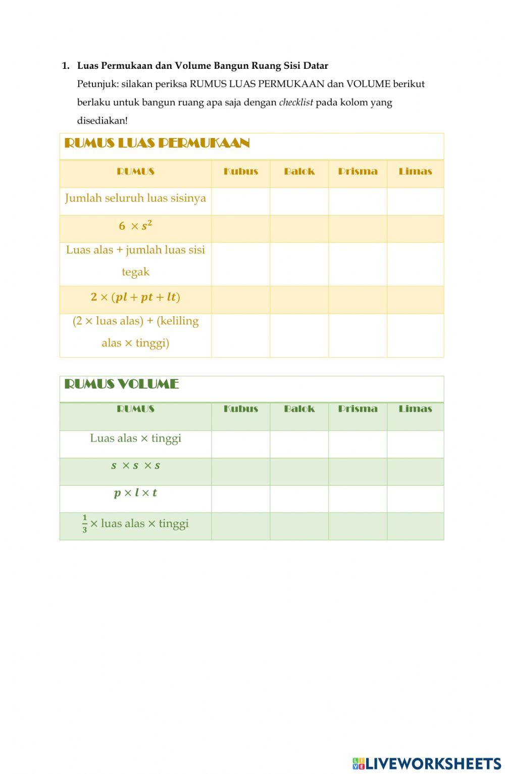Lkpd brsd 2 worksheet | Live Worksheets