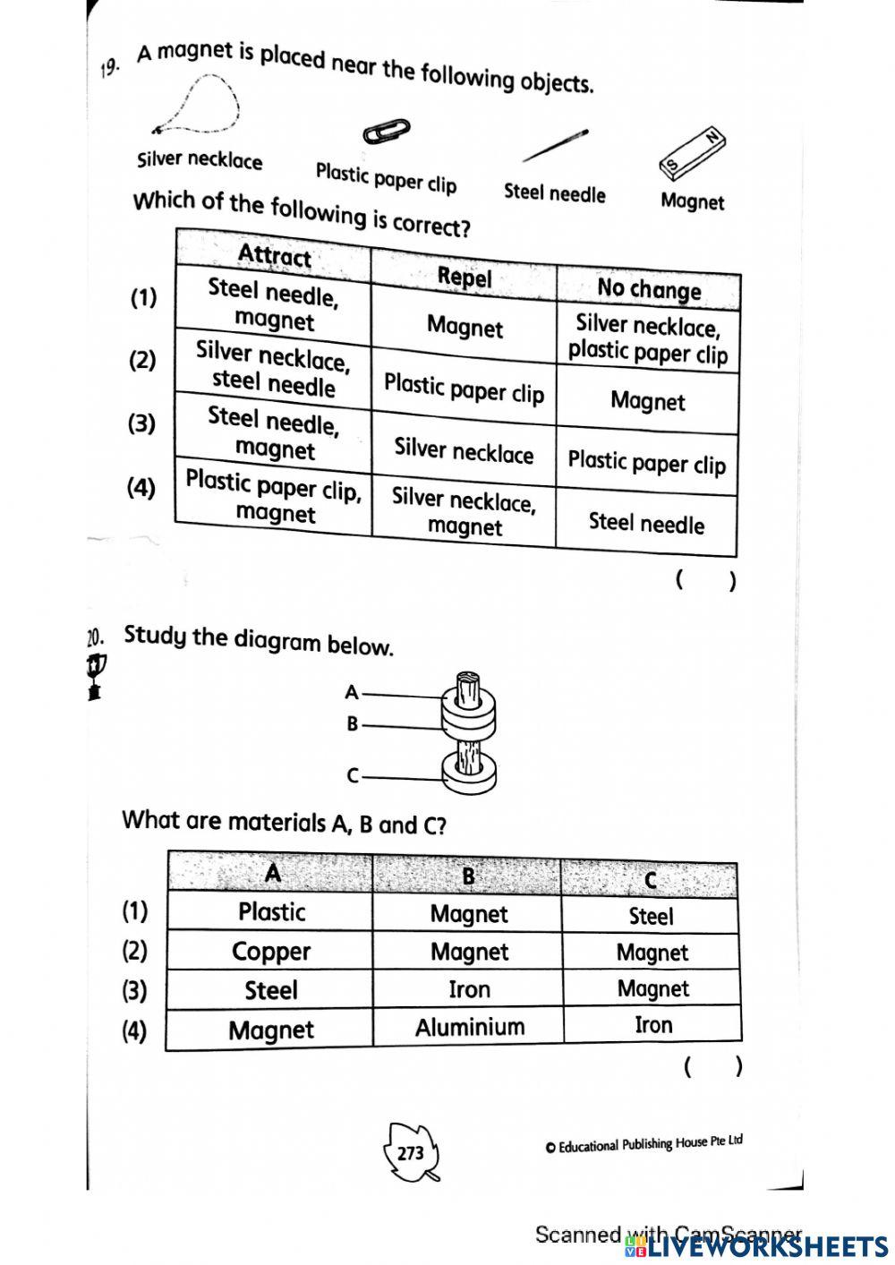 SCIENCE-REVIEW-4E3-JANUARY online exercise for | Live Worksheets