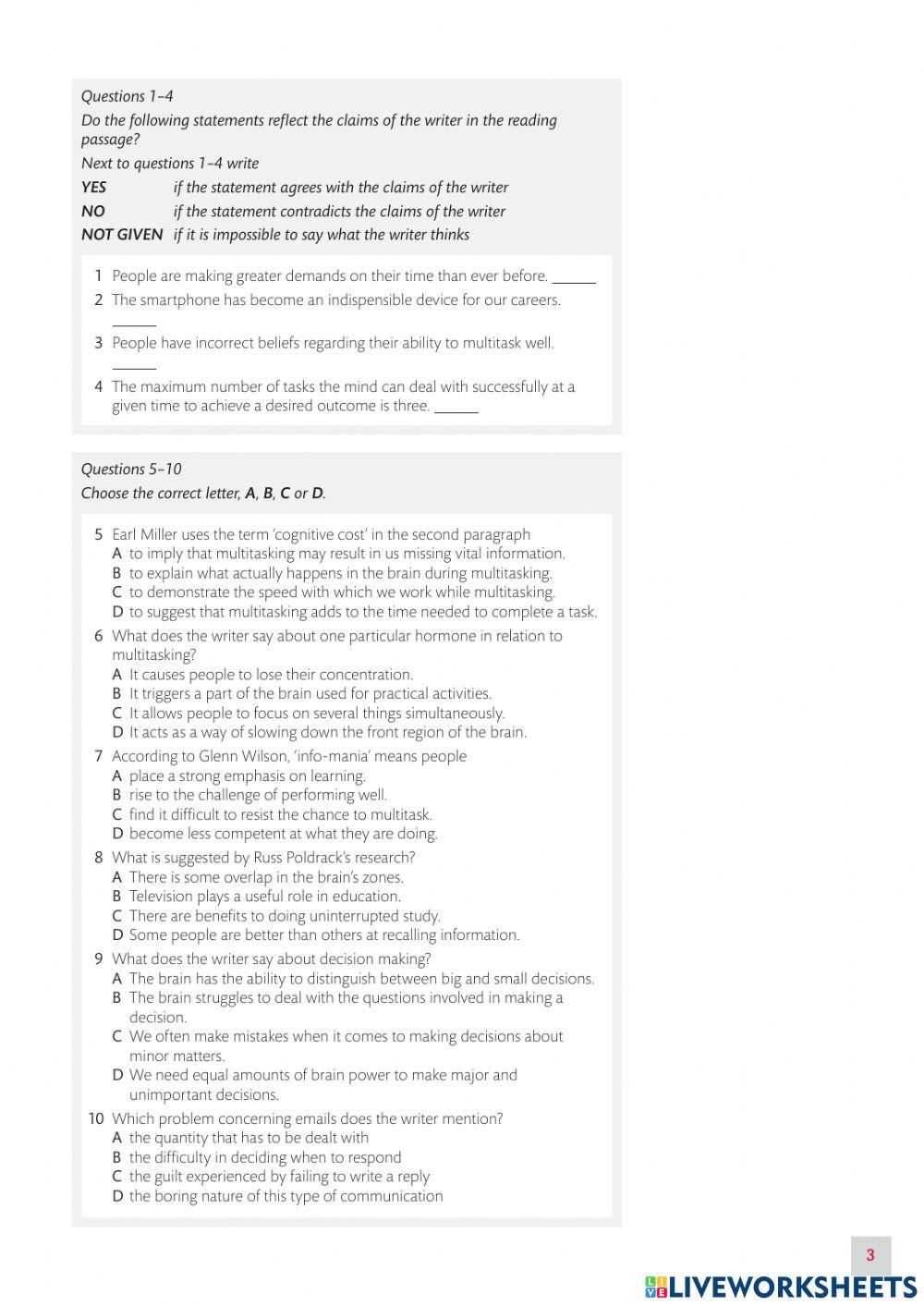 G8 Day 59 Reading | LiveWorksheets | 1805097