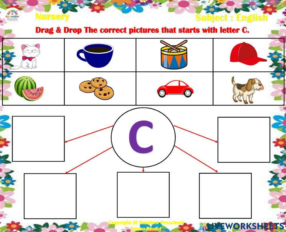 Letter C online exercise for | Live Worksheets