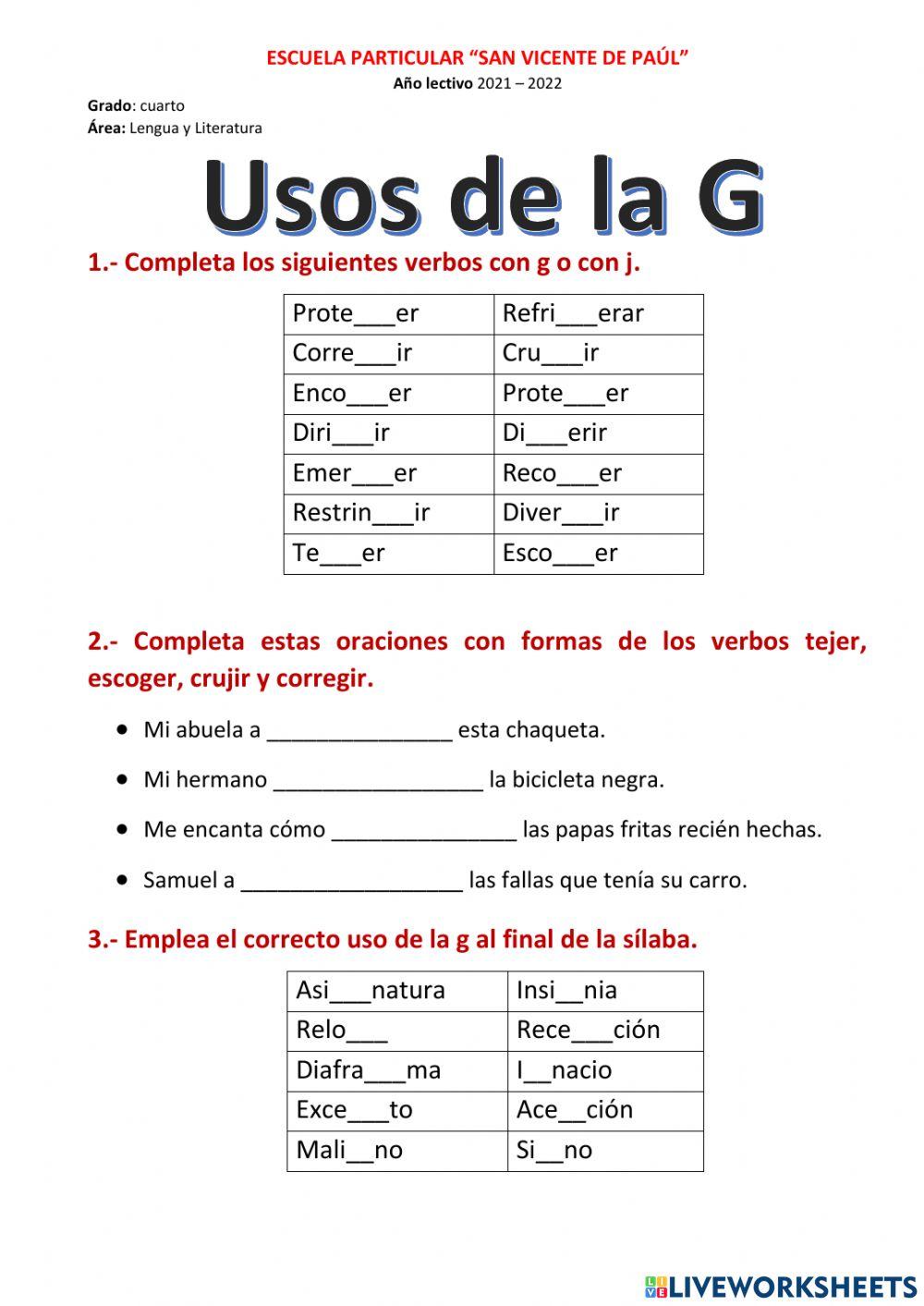4114238 | Ejercicios - Uso de la G | Angela Ayora Arteaga