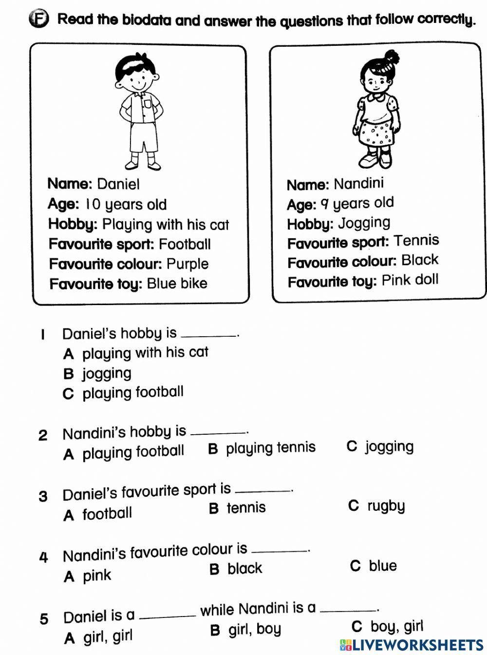 English Revision free exercise | Live Worksheets