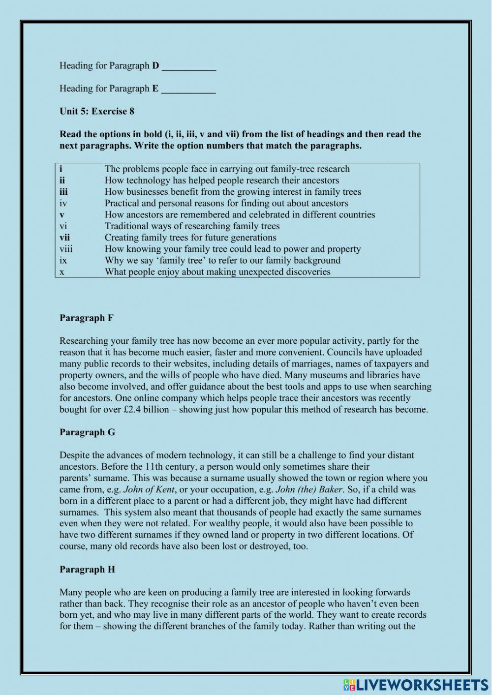 MS1-U5-SKILL MODULES online exercise for | Live Worksheets