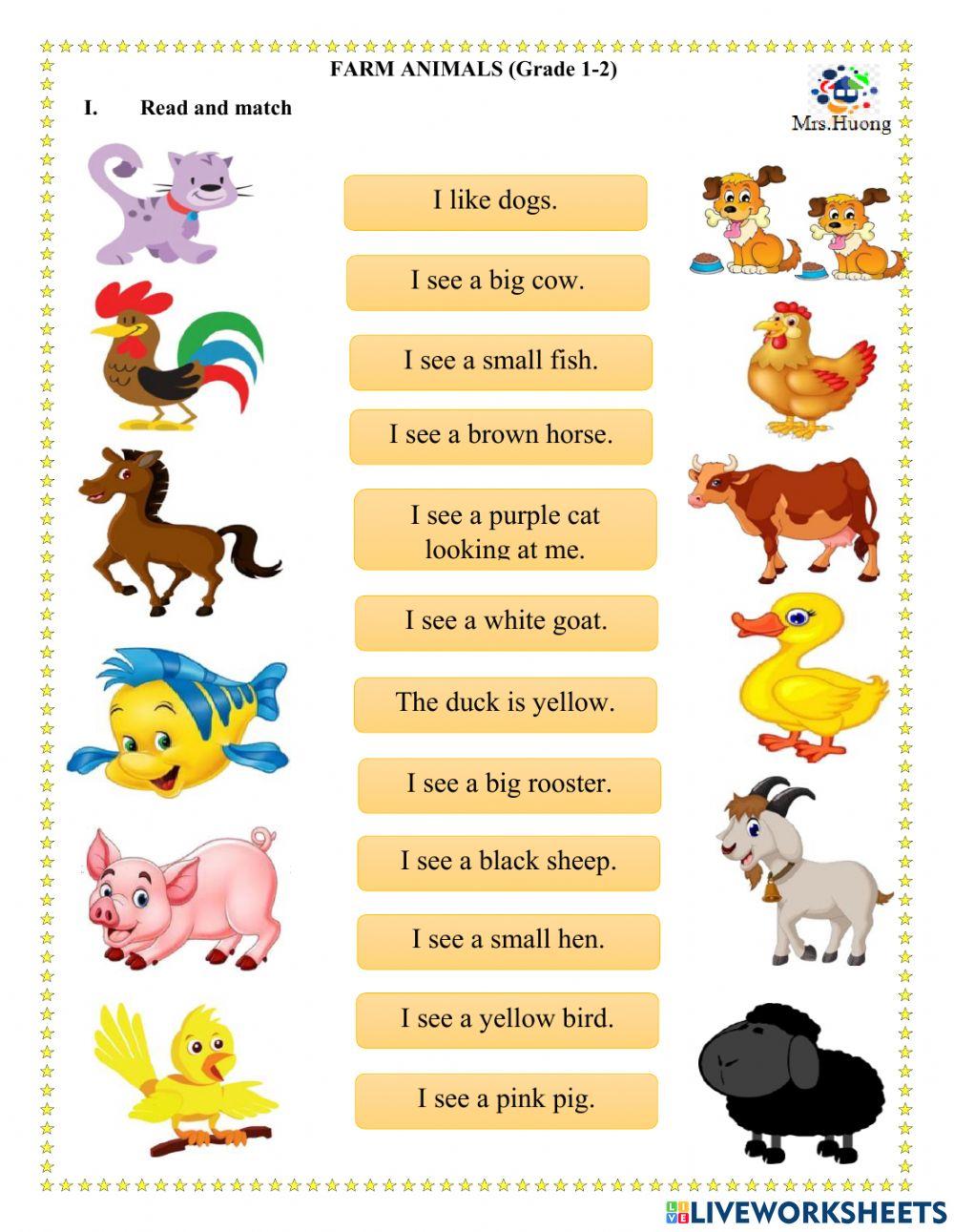 1806150 | Farm animals | wendydo | LiveWorksheets