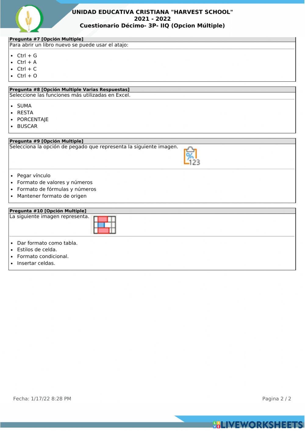 Décimo online exercise for | Live Worksheets