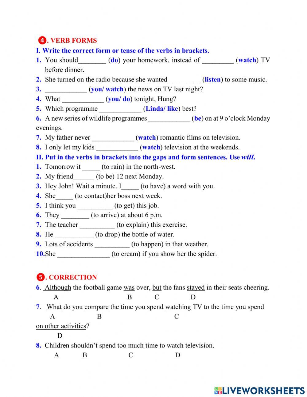 Grade 6 worksheet free worksheet | Live Worksheets
