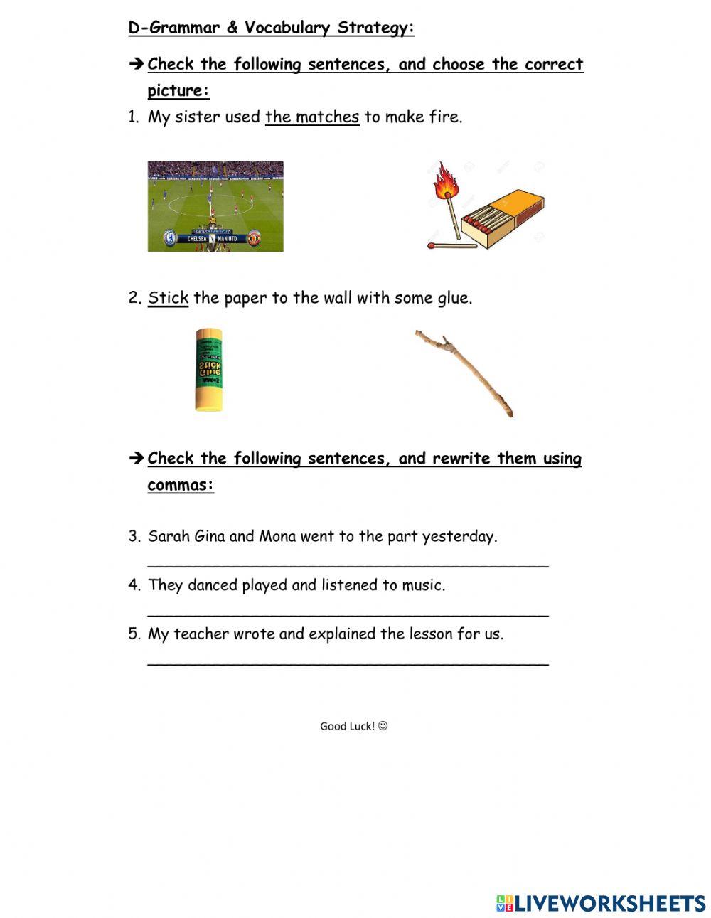 Lesson 8 Quiz online exercise for | Live Worksheets