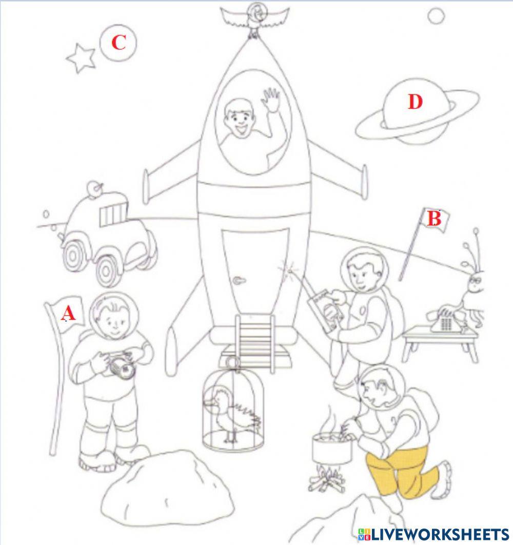 Color online exercise for Pre | Live Worksheets
