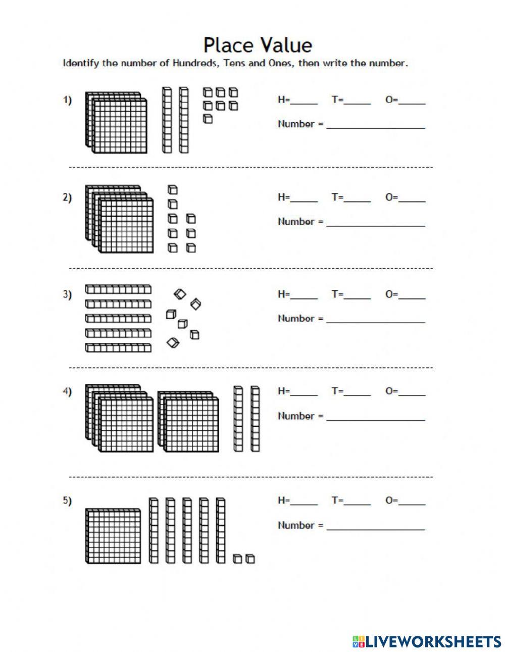 Teacher_Adilah | Place Value 1808497 | LiveWorksheets