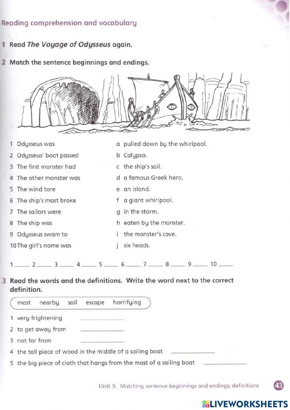 J5A - U5 - Reading worksheet | Live Worksheets