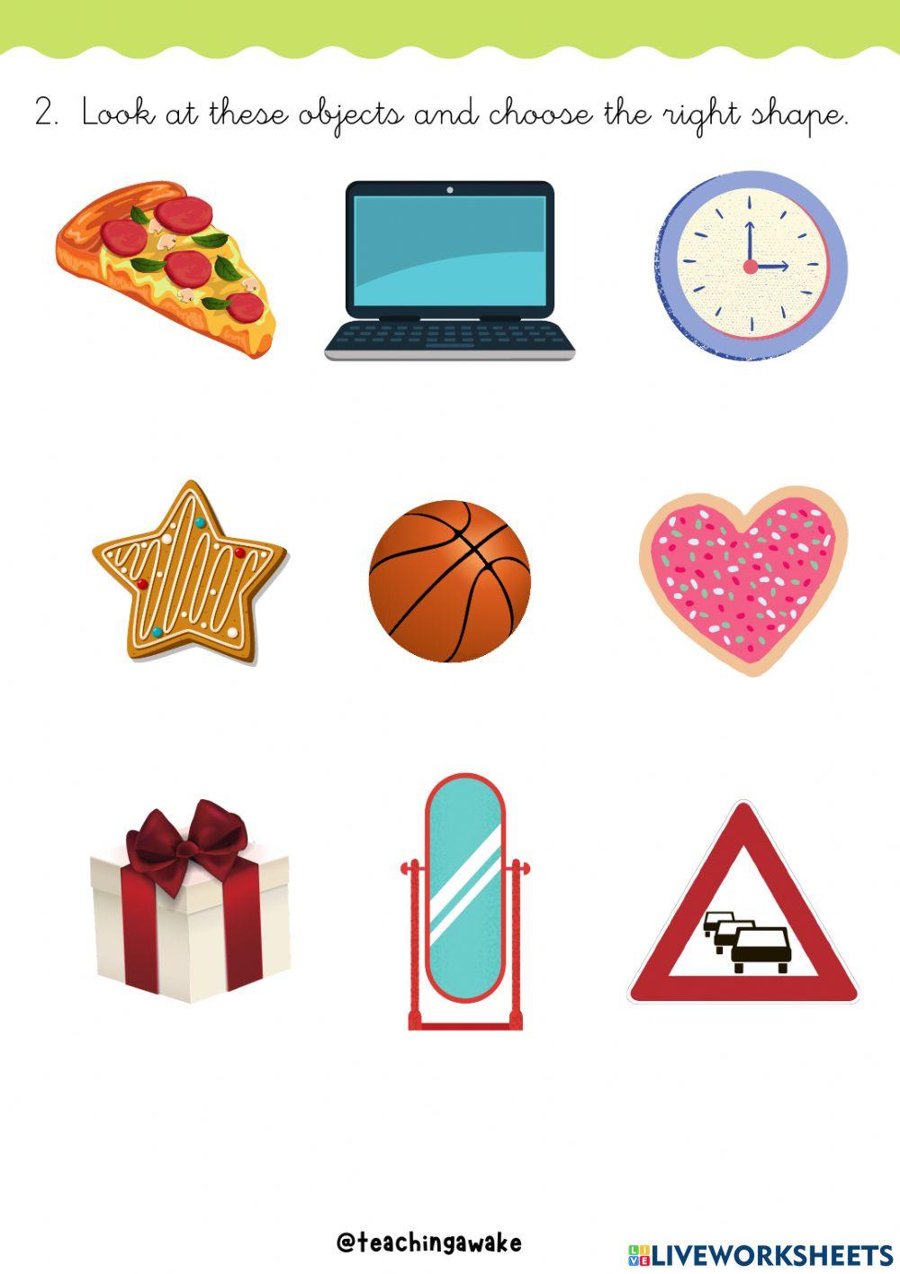 1808746 | Shapes | teachingawake | LiveWorksheets