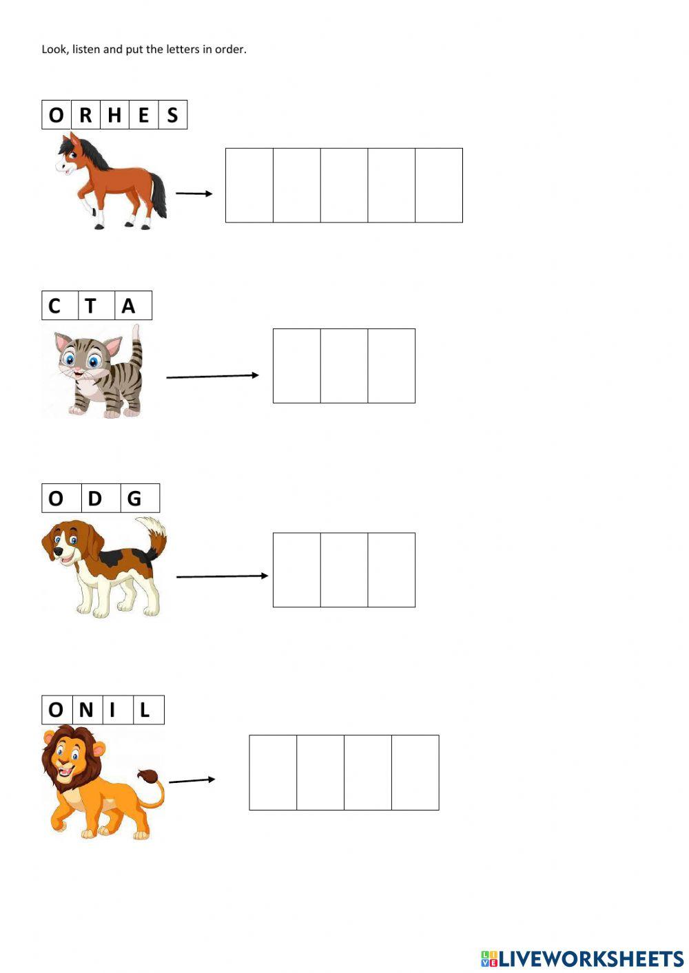 The alphabet online exercise for SECOND GRADE | Live Worksheets