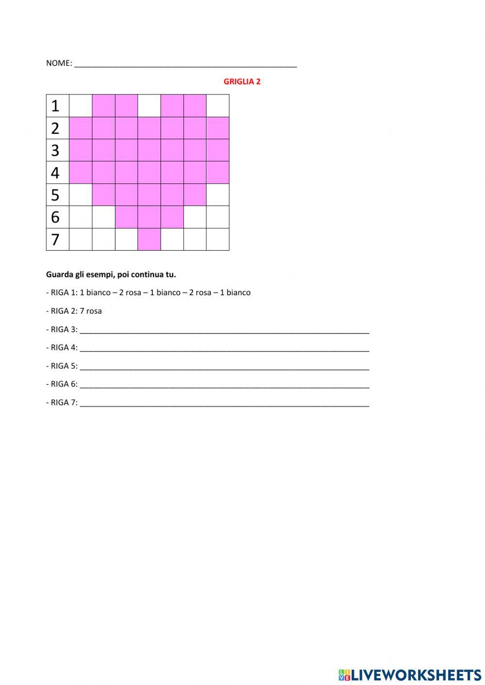 GRIGLIA 2 online exercise for | Live Worksheets