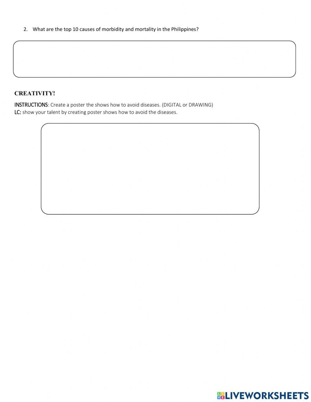 Health 6 activity | Live Worksheets