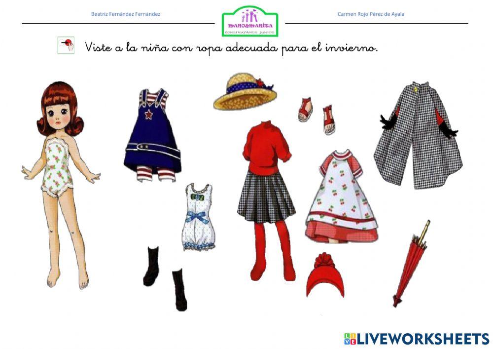 Me visto en inv… | Free Interactive Worksheets | 1809870