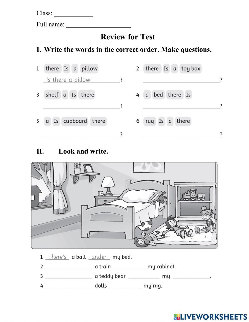 Review for First Test 2655160 | Nguyen Thi Hong Dao