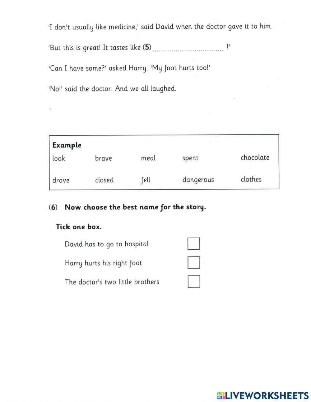 FLYERS 8 TEST 1… | Free Interactive Worksheets | 4275863